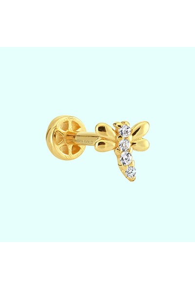 Sembol Gold Altın Yusufcuk Tragus Piercing 14 Ayar Sembol Gold Altın Yusufcuk Tragus Piercing 14 Ayar