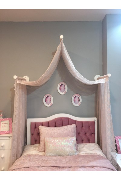 Trend Oda Genç Odası Butik Cibinlik Arya 3 Çubuklu Set