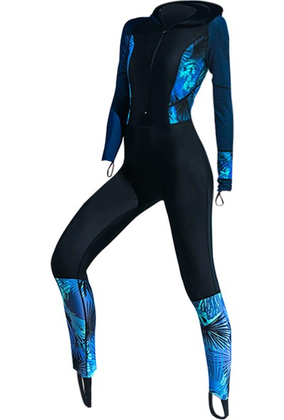 Strade Store Dalış Cilt Tam Vücut Streç Dalış Suit Mayo Sörf Şnorkel Wetsuit Xl