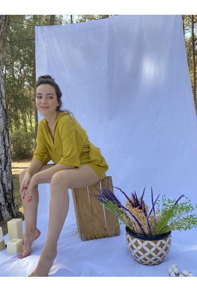 The Goff Hardal Keten Gömlek Şortlu Takım