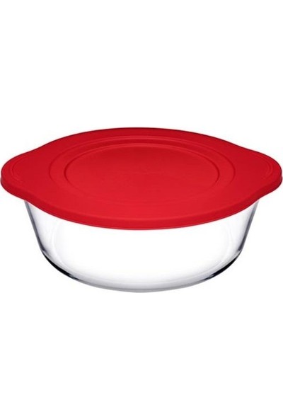 Paşabahçe 59133 Borcam Yuvarlak Silikon Kapaklı 840CC