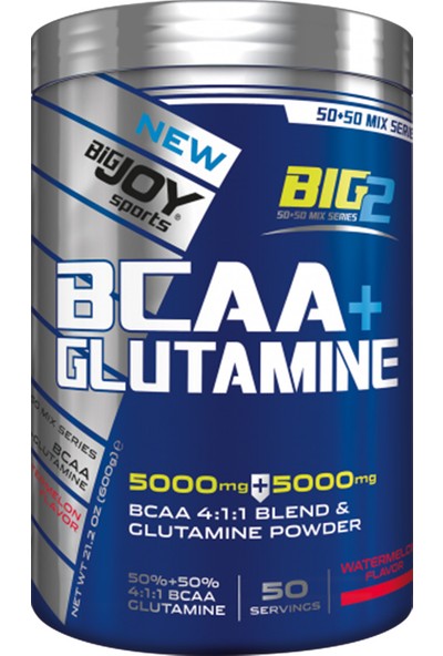 Bigjoy Sports Bigjoy Big2 Bcaa Powder + Glutamin Powder 600 Gram 50 Servis Karpuz Aromalı Bigjoy Sports Bigjoy Big2 Bcaa Powder + Glutamin Powder 600 Gram 50 Servis Karpuz Aromalı