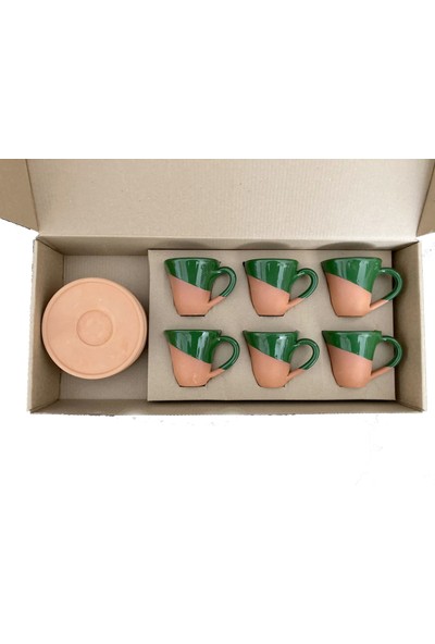 Vodooo Klasik Yeşil Toprak 6'lı Fincan Takımı Vodooo Klasik Yeşil Toprak 6'lı Fincan Takımı
