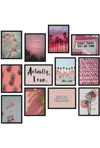 Hero Tasarım Summer 12 Parça Mdf TABLOZLLTB214