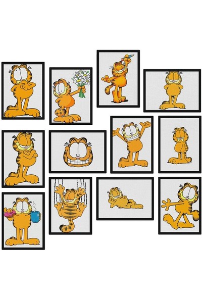 Hero Tasarım Garfield 12 Parça Mdf TABLOZLLTB318