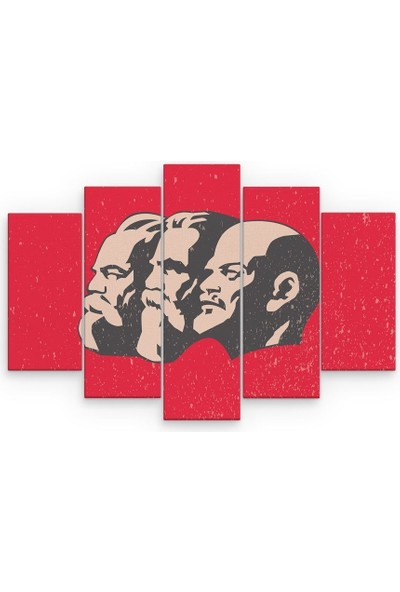 Hero Tasarım Komünizm 5 Parça Mdf TABLOTGTB953