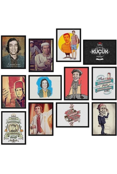 Hero Tasarım Kemal Sunal 12 Parça Mdf TABLOTGTB1280