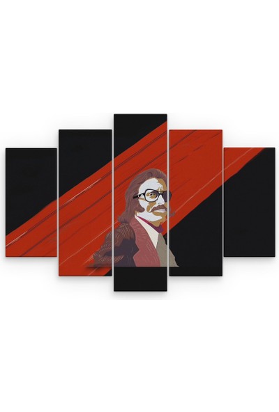 Hero Tasarım Cem Karaca 5 Parça Mdf TABLONHL577 Hero Tasarım Cem Karaca 5 Parça Mdf TABLONHL577