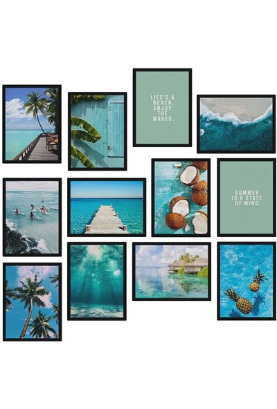 Hero Tasarım Ocean 12 Parça Mdf TABLOZLLTB266