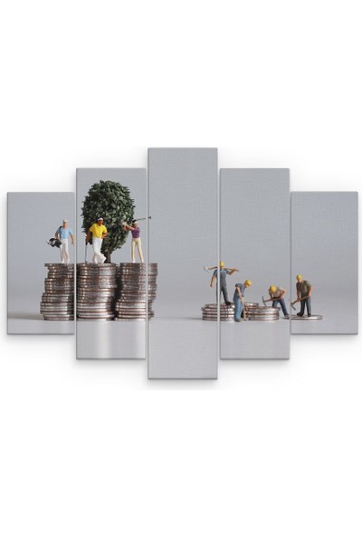 Hero Tasarım Kapitalizm 5 Parça Mdf TABLOTGTB254