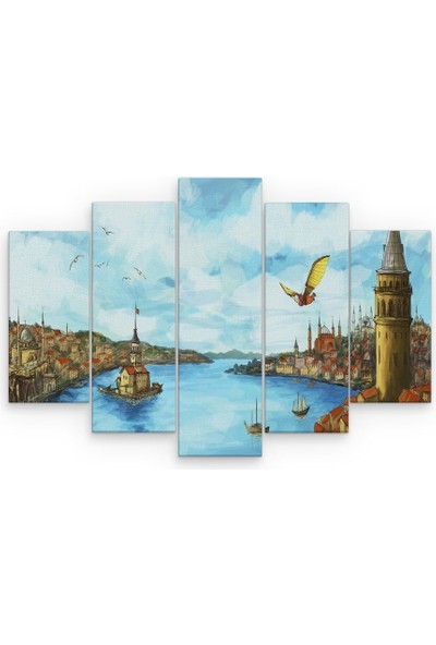 Hero Tasarım Hazarfen Ahmed Çelebi 5 Parça Mdf TABLOTGTB1029