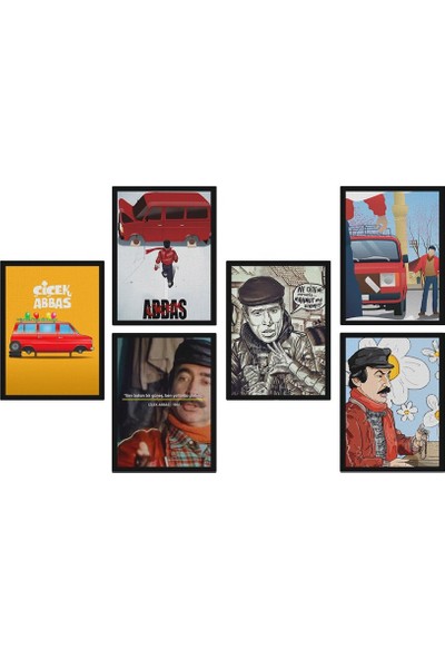 Hero Tasarım Çiçek Abbas 6 Parça Mdf TABLOGMZ160 Hero Tasarım Çiçek Abbas 6 Parça Mdf TABLOGMZ160