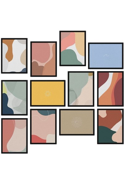 Hero Tasarım Renkler 12 Parça Mdf TABLOZLLTB254 Hero Tasarım Renkler 12 Parça Mdf TABLOZLLTB254