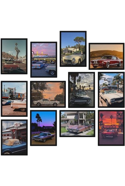 Hero Tasarım Classic Car 12 Parça Mdf TABLOZLLTB274