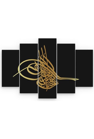 Hero Tasarım Osmanlı Tuğrası 5 Parça Mdf TABLOTGTB818