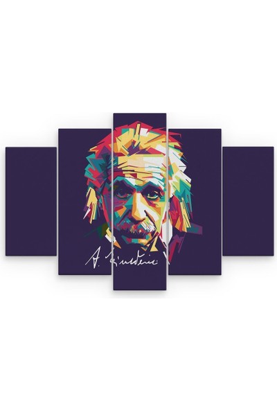 Hero Tasarım Albert Einstein 5 Parça Mdf TABLOTGTB362 Hero Tasarım Albert Einstein 5 Parça Mdf TABLOTGTB362