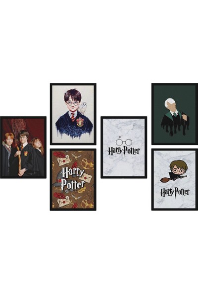 Hero Tasarım Harry Potter 6 Parça Mdf TABLOGMZ205 Hero Tasarım Harry Potter 6 Parça Mdf TABLOGMZ205