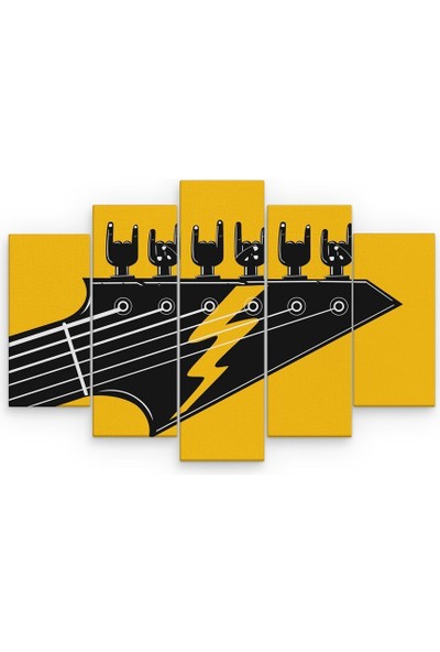 Hero Tasarım Rock Gitar 5 Parça Mdf TABLOTGTB1079 Hero Tasarım Rock Gitar 5 Parça Mdf TABLOTGTB1079