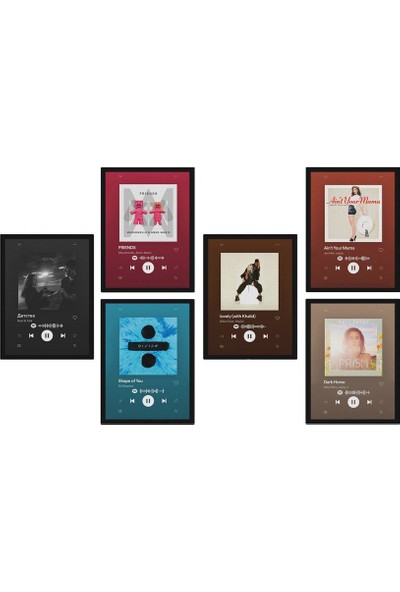 Hero Tasarım Pop Spotify Karekodlu 6 Parça Mdf TABLOGMZ253 Hero Tasarım Pop Spotify Karekodlu 6 Parça Mdf TABLOGMZ253