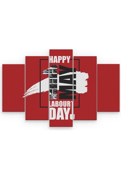 Hero Tasarım 1 Mayıs 5 Parça Mdf TABLOTGTB934