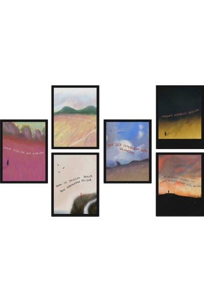 Hero Tasarım Çizim Söz 6 Parça Mdf TABLOGMZ292