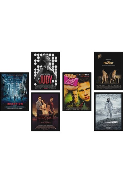 Hero Tasarım Film Kapakları 6 Parça Mdf TABLOGMZ183