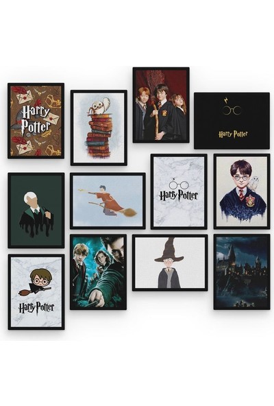 Hero Tasarım Harry Potter 12 Parça Mdf TABLOTGTB1289 Hero Tasarım Harry Potter 12 Parça Mdf TABLOTGTB1289