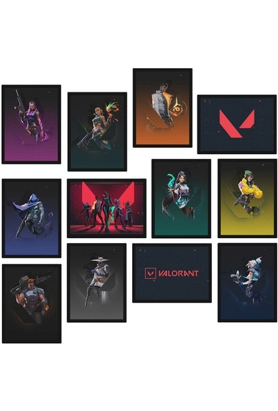 Hero Tasarım Valorant Agent 12 Parça Mdf TABLOZLLTB361 Hero Tasarım Valorant Agent 12 Parça Mdf TABLOZLLTB361