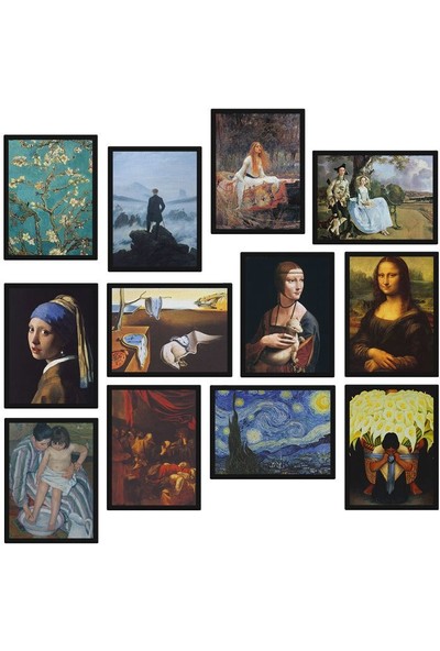 Hero Tasarım Eserler 12 Parça Mdf TABLOZLLTB324