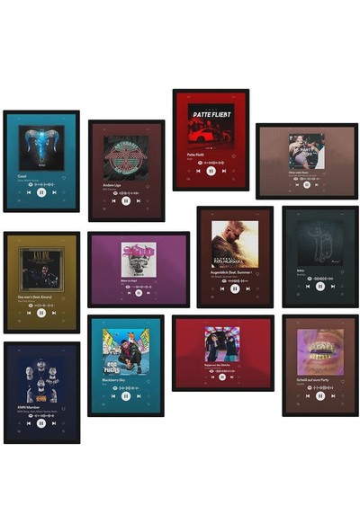Hero Tasarım Alman Rap Spotify Karekodlu 12 Parça Mdf TABLOZLLTB170 Hero Tasarım Alman Rap Spotify Karekodlu 12 Parça Mdf TABLOZLLTB170