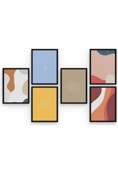 Hero Tasarım Renkler 6 Parça Mdf TABLOGMZ435 Hero Tasarım Renkler 6 Parça Mdf TABLOGMZ435