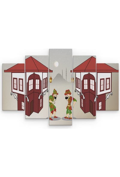 Hero Tasarım Hacıvat Karagöz 5 Parça Mdf TABLOTGTB1027 Hero Tasarım Hacıvat Karagöz 5 Parça Mdf TABLOTGTB1027