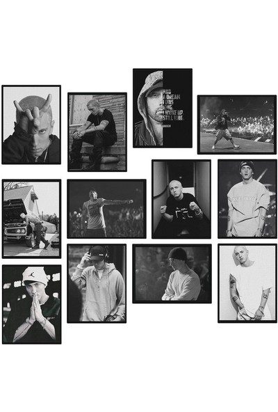 Hero Tasarım Eminem 12 Parça Mdf TABLOZLLTB231 Hero Tasarım Eminem 12 Parça Mdf TABLOZLLTB231