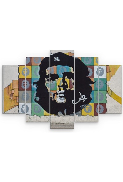 Hero Tasarım Che Guevara 5 Parça Mdf TABLOTGTB364 Hero Tasarım Che Guevara 5 Parça Mdf TABLOTGTB364