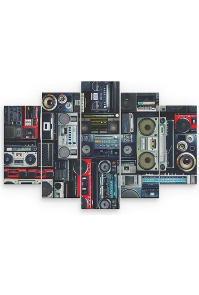 Hero Tasarım Kaset Çalar 5 Parça Mdf TABLOTGTB1067