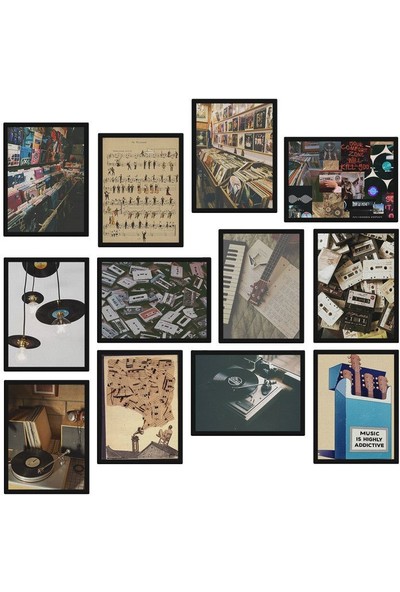 Hero Tasarım Müzik 12 Parça Mdf TABLOZLLTB332 Hero Tasarım Müzik 12 Parça Mdf TABLOZLLTB332