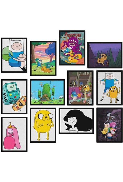 Hero Tasarım Adventure Time 12 Parça Mdf TABLOZLLTB218