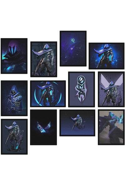 Hero Tasarım Omen Valorant 12 Parça Mdf TABLOZLLTB351
