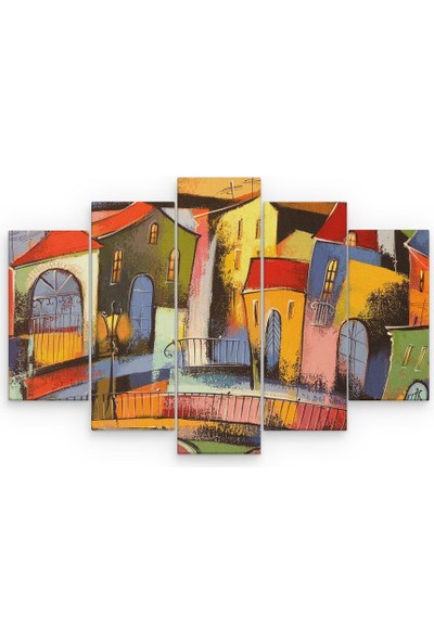 Hero Tasarım Fairytale Kasabası 5 Parça Mdf TABLOTGTB429