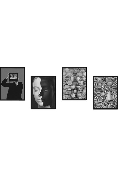 Hero Tasarım Marjinal 4 Parça Mdf TABLOSLA362 Hero Tasarım Marjinal 4 Parça Mdf TABLOSLA362