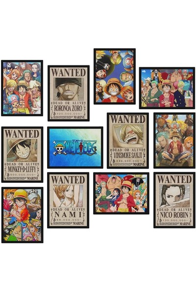 Hero Tasarım One Piece 12 Parça Mdf TABLOZLLTB352 Hero Tasarım One Piece 12 Parça Mdf TABLOZLLTB352