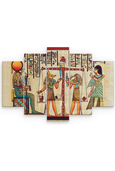 Hero Tasarım Egyptian Ancient History 5 Parça Mdf TABLOTGTB424