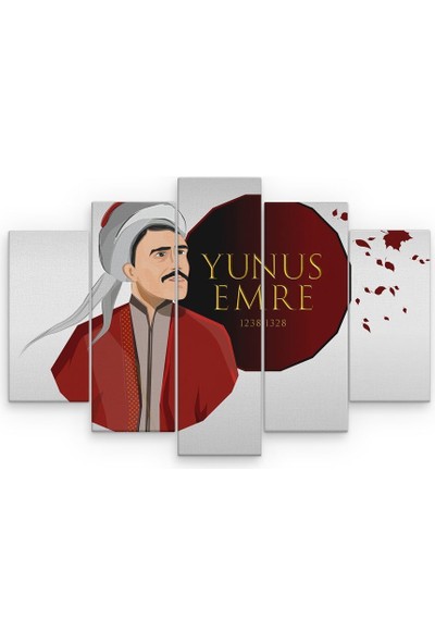 Hero Tasarım Yunus Emre 5 Parça Mdf TABLOTGTB1058