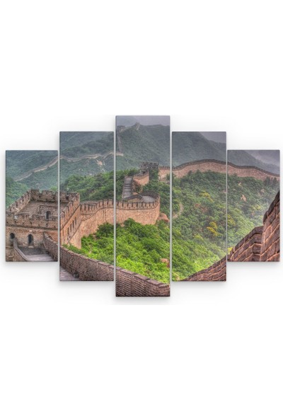 Hero Tasarım Çin Seddi 5 Parça Mdf TABLOTGTB675