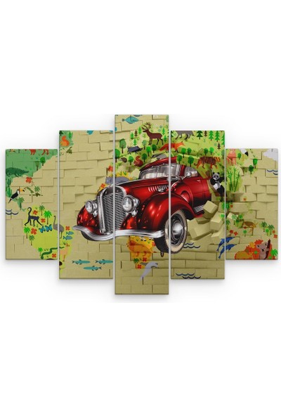 Hero Tasarım Araba 5 Parça Mdf TABLOTGTB478