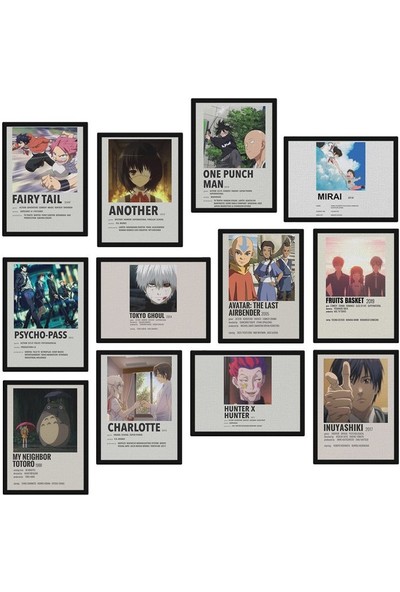 Hero Tasarım Anime Poster 12 Parça Mdf TABLOZLLTB345 Hero Tasarım Anime Poster 12 Parça Mdf TABLOZLLTB345