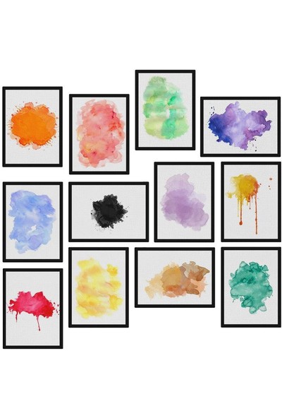 Hero Tasarım Renkler 12 Parça Mdf TABLOZLLTB242 Hero Tasarım Renkler 12 Parça Mdf TABLOZLLTB242