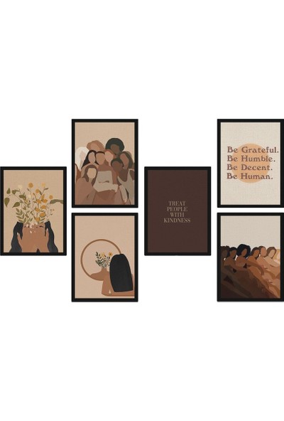 Hero Tasarım Girl 6 Parça Mdf TABLOGMZ336 Hero Tasarım Girl 6 Parça Mdf TABLOGMZ336