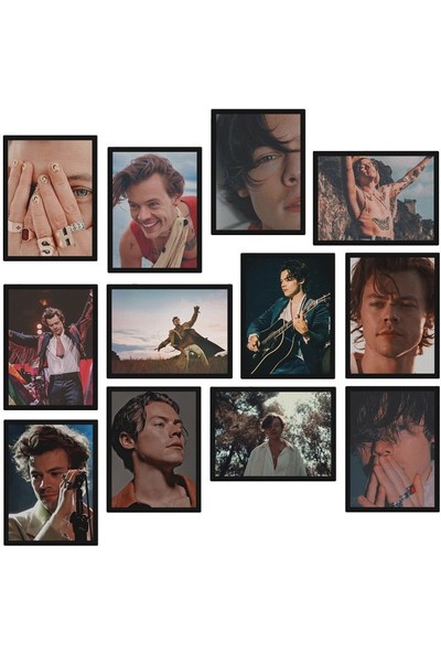 Hero Tasarım Harry Styles 12 Parça Mdf TABLOZLLTB222 Hero Tasarım Harry Styles 12 Parça Mdf TABLOZLLTB222