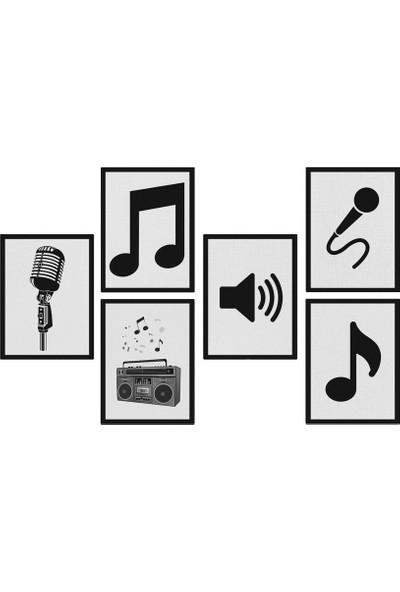 Hero Tasarım Müzik 6 Parça Mdf TABLOGMZ308 Hero Tasarım Müzik 6 Parça Mdf TABLOGMZ308